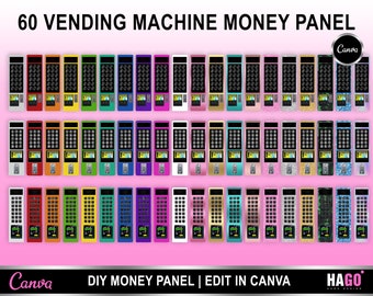 Editable Vending Machine Money Panel Template, Vending Machine Money ...