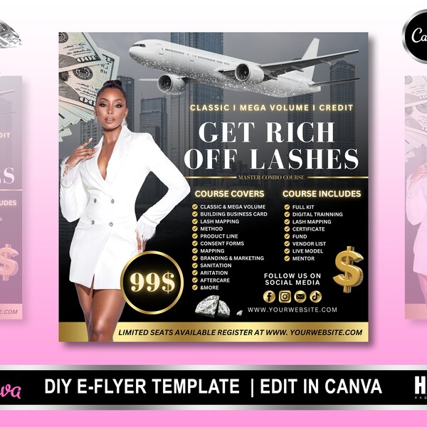 Rich off Lashes - Etsy