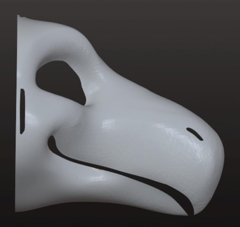 Generic Bird Head Base | PLA | Furry | Fursuit | - Etsy