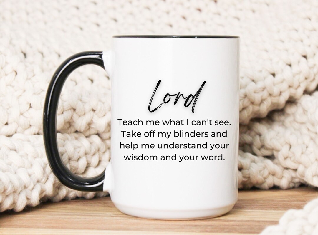 Christian Prayer Coffee Mug, Lord Teach Me Mug, Prayer Mug, Prayer ...