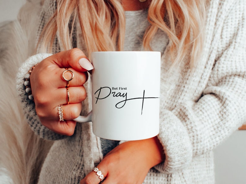 But First Pray Mug, Faith Coffee Mug, Pray Mug, Christian Mug, Faith ...