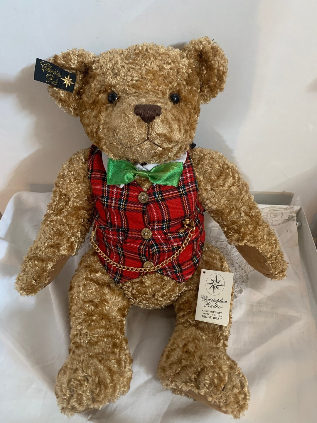 Limited Edition Christopher Radko Teddy Bear - Etsy