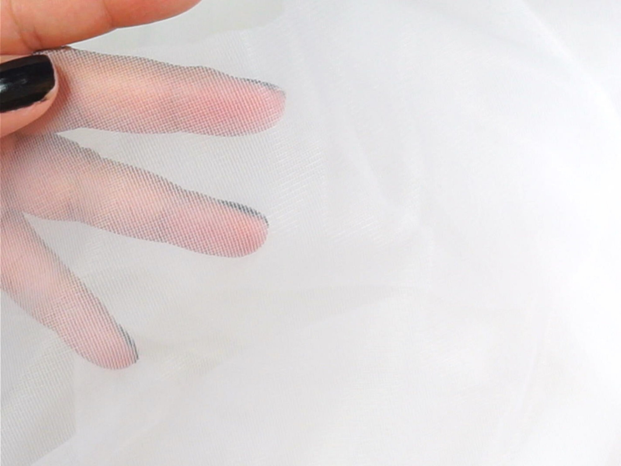 Sheer Non-stretch 100% Nylon Bra Cup and Bridge Stabilizer by the Half ...