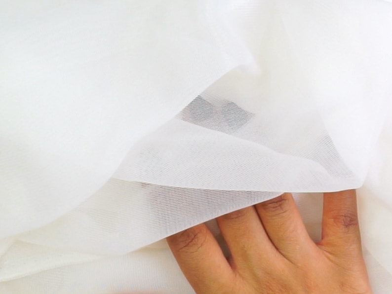 Sheer Non-stretch 100% Nylon Bra Cup and Bridge Stabilizer by the Half ...