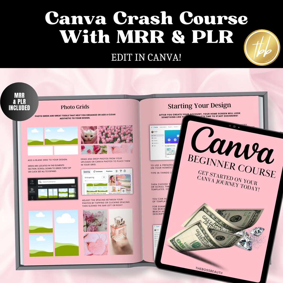 Canva 101: Canva Crash Course With MRR Guide With Master Resell Rights MRR & Private Label ...