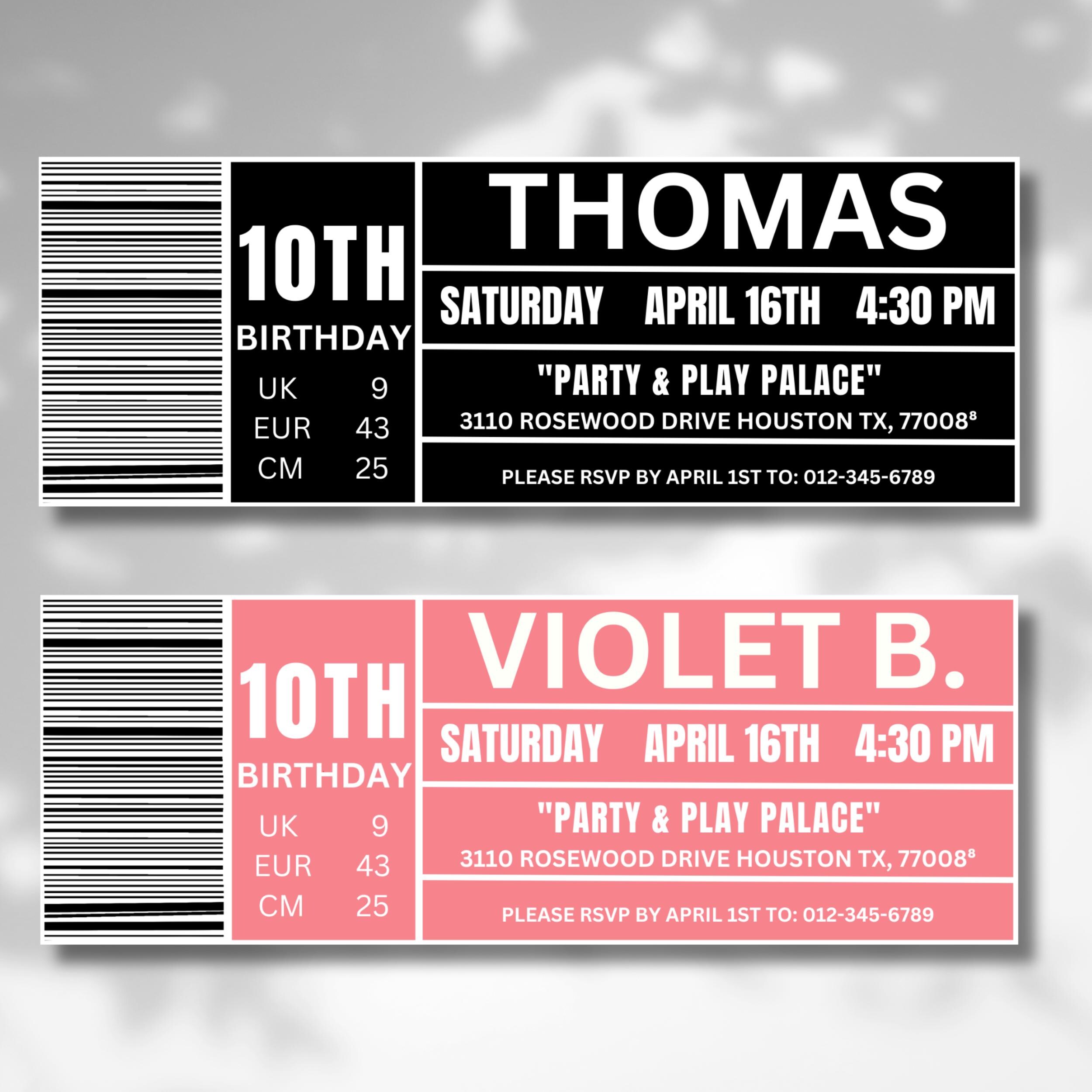 Shoe Box Label Template, Sneaker Box Template, Shoe Box SVG, Party ...