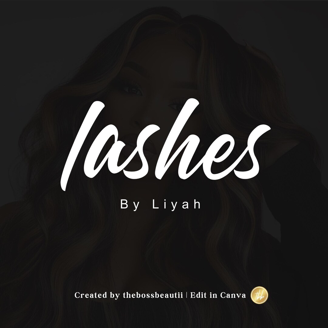 White Lash Logo , Lash Logo Design, Logo, Eyelash Premade Logo Template ...