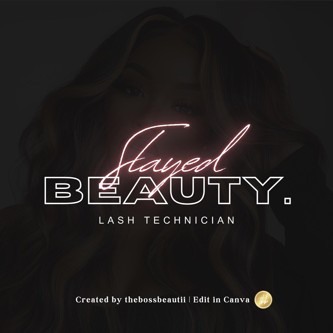 Pink Glowing Lash Logo , Lash Logo Design, Logo, Eyelash Premade Logo ...