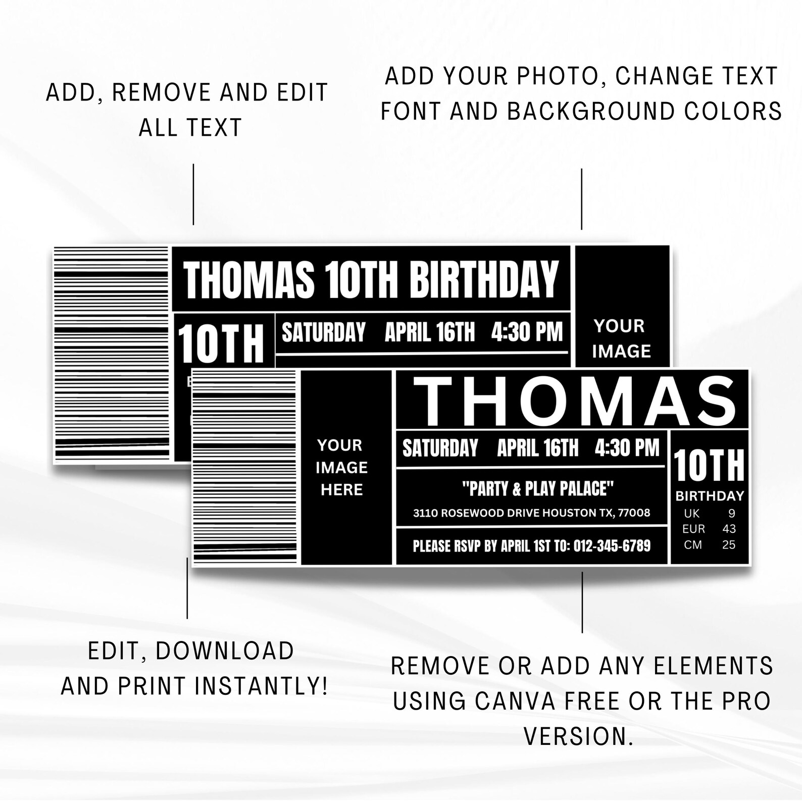 Shoe Box Label Template, Sneaker Box Template, Shoe Box SVG, Party ...