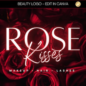 Red DIY Logo , Rose Lash Logo Design, Logo, Eyelash Premade Logo, Logo ...