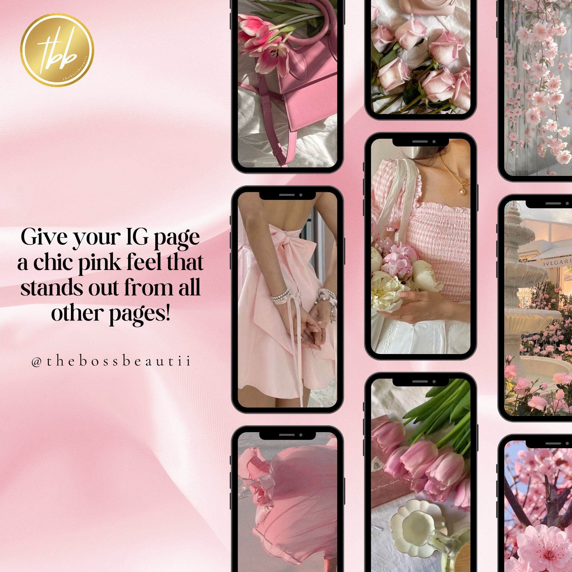 MRR Chic Pink Faceless Reels With Master Resell Rights Faceless Videos ...