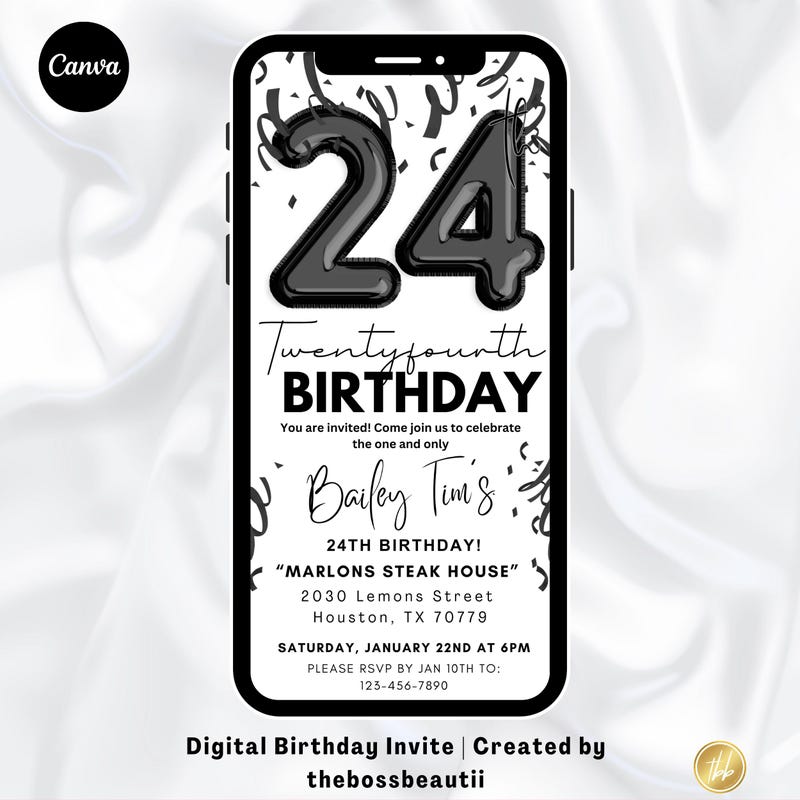 24th Birthday - Etsy