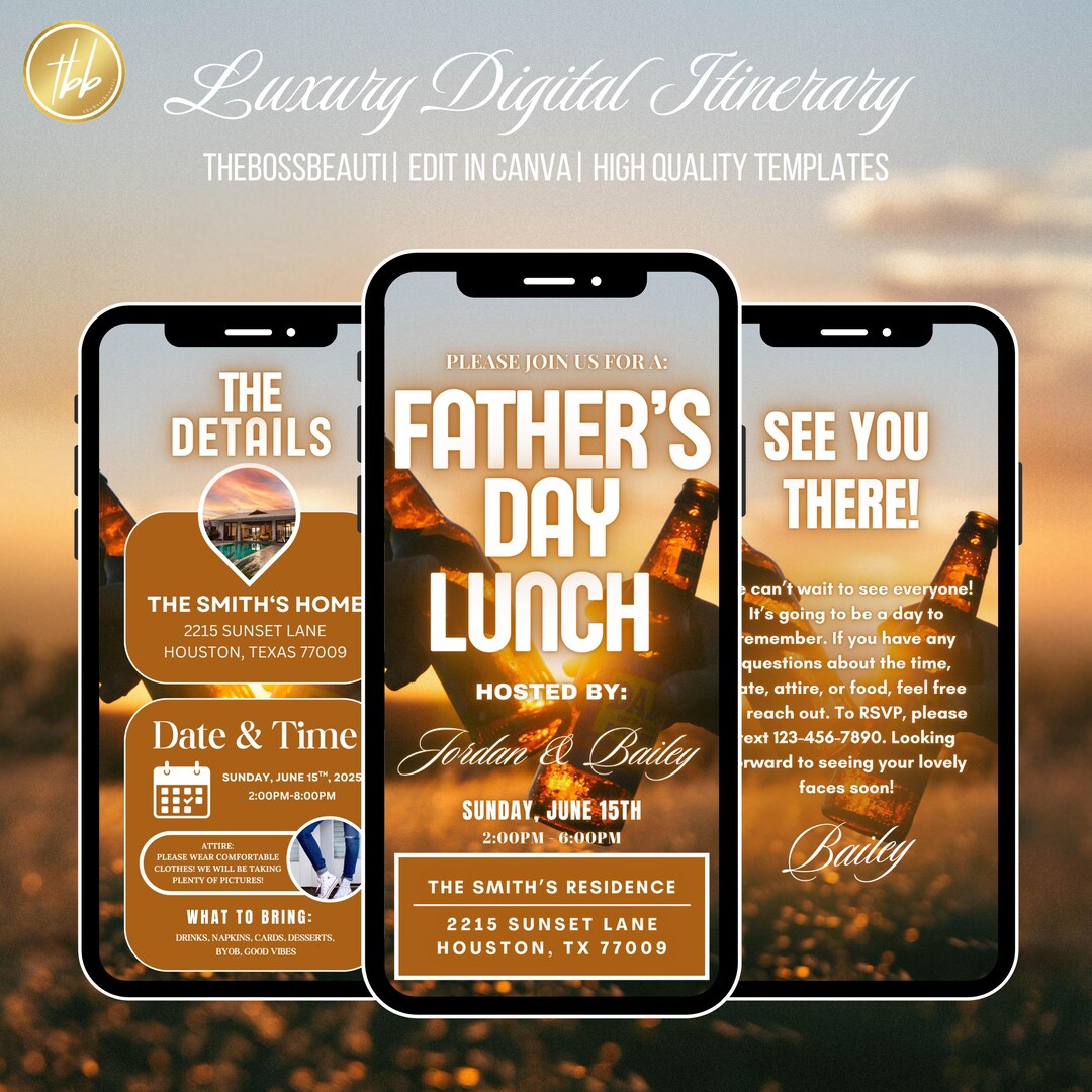 Fathers Day Lunch Invitation, Bbq Evite, Cook Out Invitation , Editable ...
