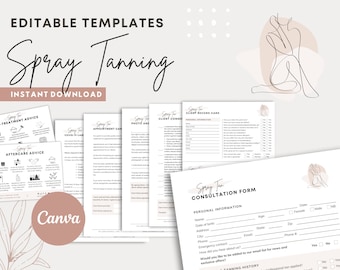 Spray Tan Price List, Price List Template, Editable Spray Tan Templates ...