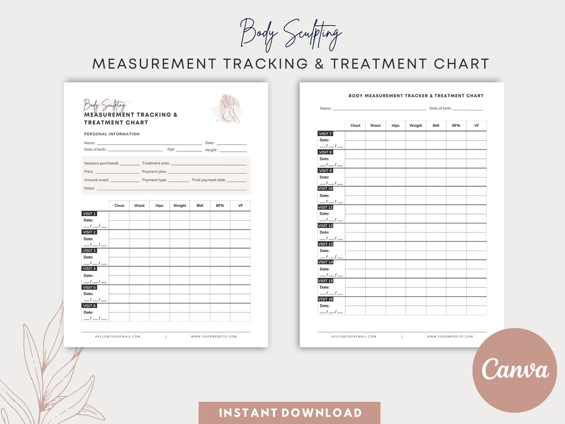 Body Sculpting Intake Forms Editable Body Contouring - Etsy UK
