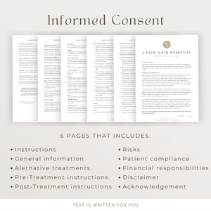 Laser Hair Removal Consent Forms - Laser Hair Reduction Intake ...