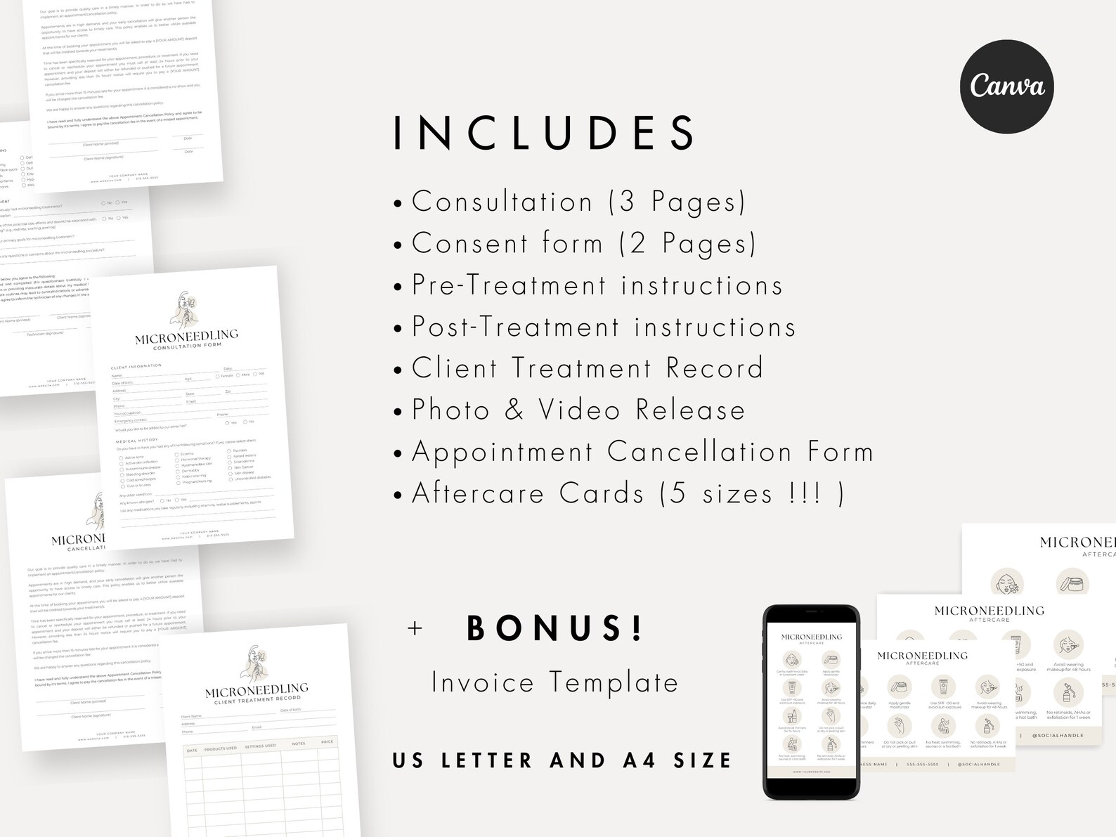 Microneedling Forms - Editable Microneedling Consent Templates ...