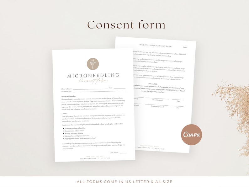 Microneedling Forms - Editable Microneedling Consent Templates ...