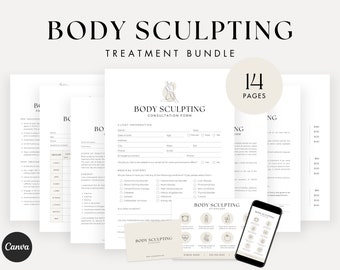 Body Sculpting Forms, Body Shaping Forms, Med Spa Intake Forms, Body ...