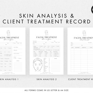 Facial Treatment Forms - Editable Esthetician Templates, Printable ...