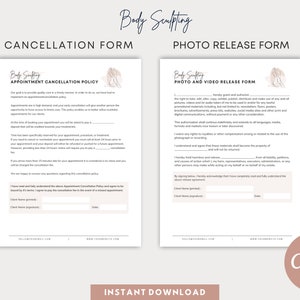 Body Sculpting Intake Forms Editable Body Contouring - Etsy