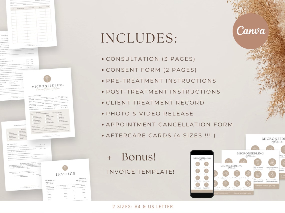 Microneedling Forms - Editable Microneedling Consent Templates ...
