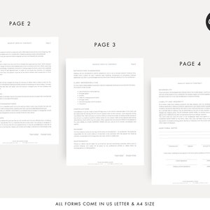 Makeup Artist Contract - Editable Template, MUA Agreement, Makeup ...