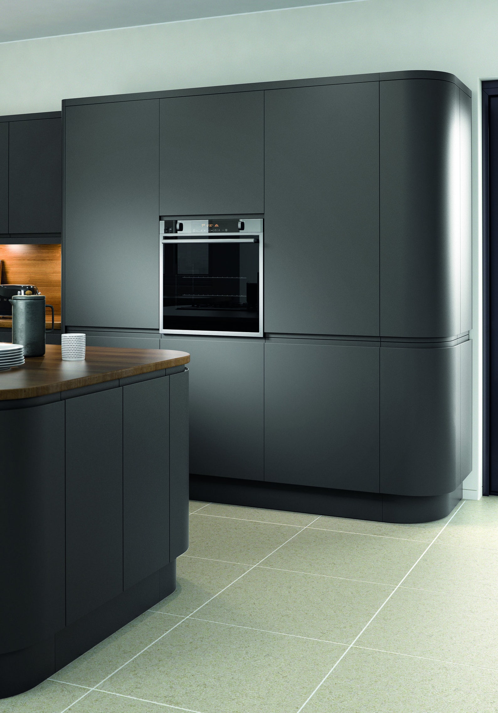 Lucente Gloss Anthracite Handleless Kitchen OFFER - Etsy UK
