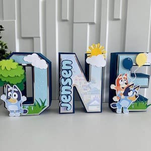 Bluey 3D Letter/ Bluey Brithday/ Bluey Decor - Etsy