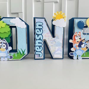 Bluey 3D Letter/ Bluey Brithday/ Bluey Decor - Etsy