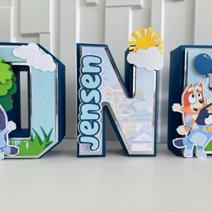 Bluey 3D Letter/ Bluey Brithday/ Bluey Decor - Etsy