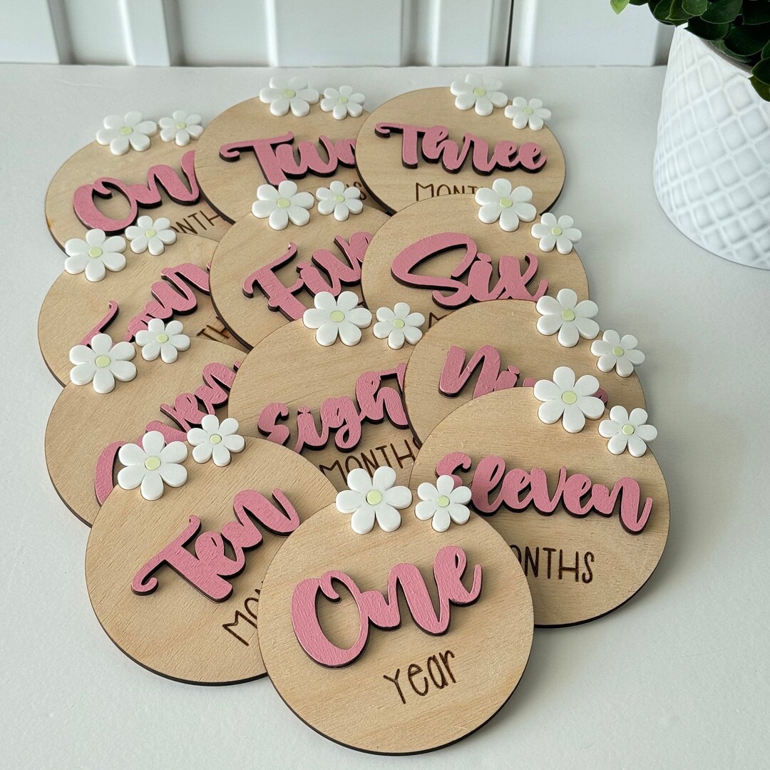 Girls Milestone/ Monthly Sign - Etsy