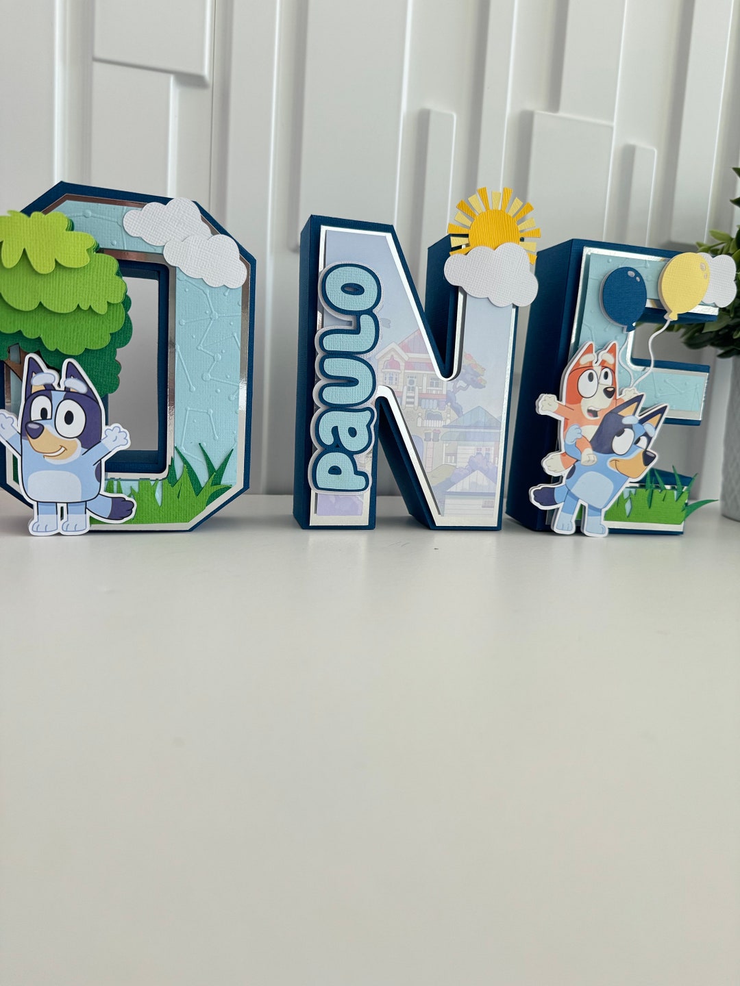 Blue Dog/ Bluey 3D Letter - Etsy