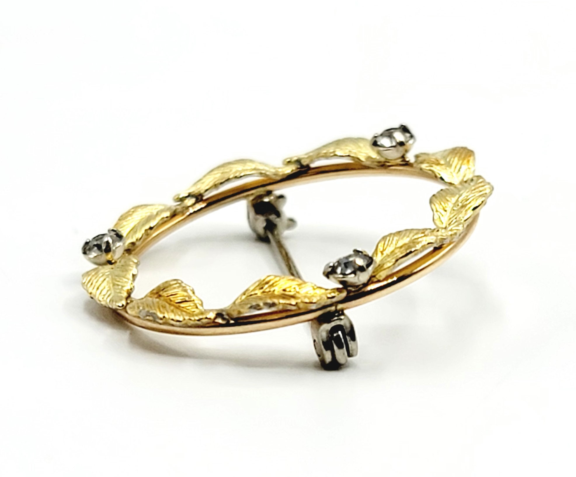 Diamond Pin, Brooches 18K Yellow Gold - Etsy