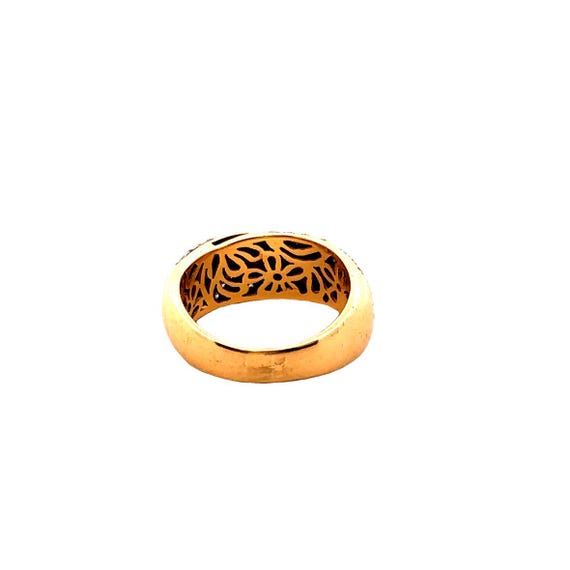 Vintage 18K Yellow Tri-Color Pave Diamond 2.00ct Ring… - Gem