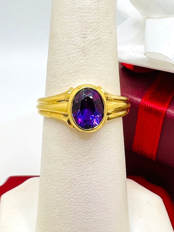 18k amethyst ring store
