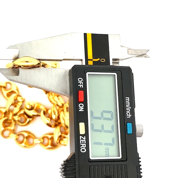 14K Solid Yellow Gold Puffed Gucci Style Chain Neckla… - Gem