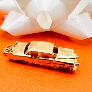 Vintage 14K Yellow Gold 1950’s Classic Cadillac Car Charm Pendant ...