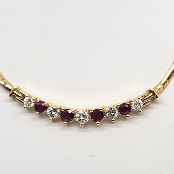 Ruby Necklace Vintage - Etsy