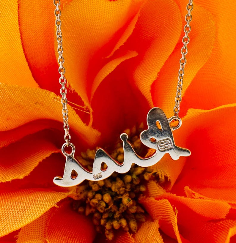 14K White Gold Necklace With "kiss" 0.20ct Diamond Pendant - Etsy