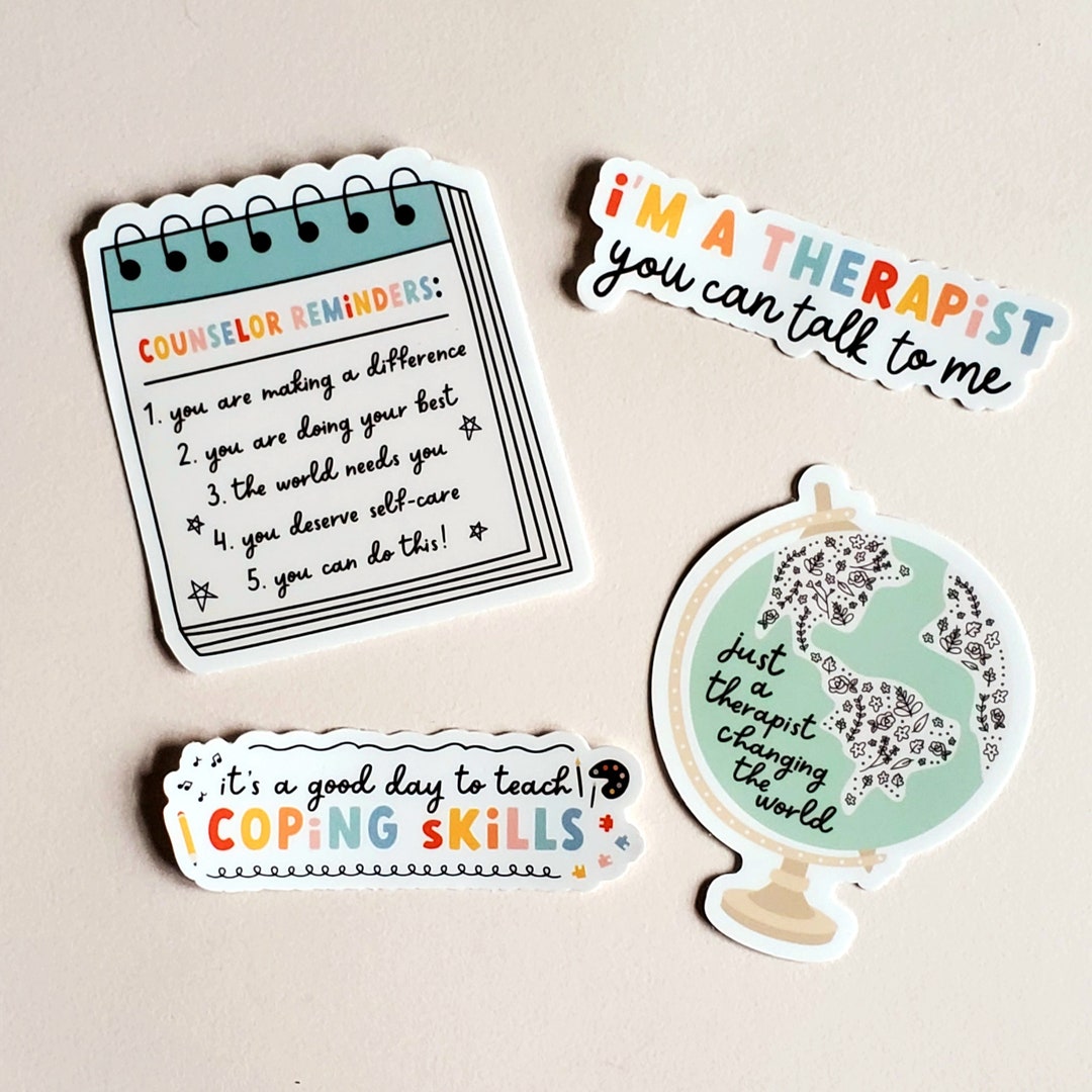 Therapist Sticker, Gift for Therapist, Counselor Gift, Mental Health ...