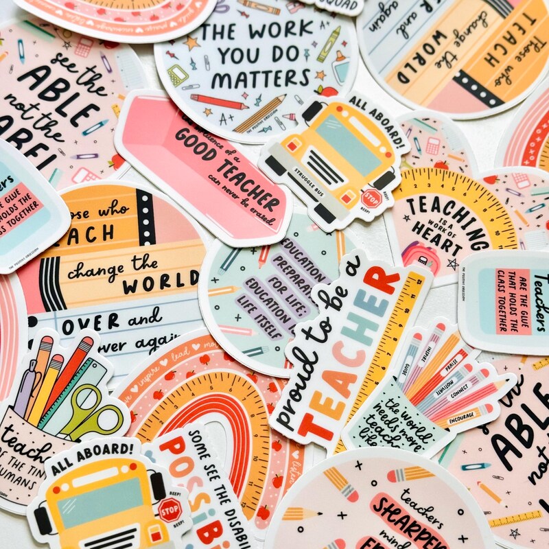 School Teacher Stickers - Etsy