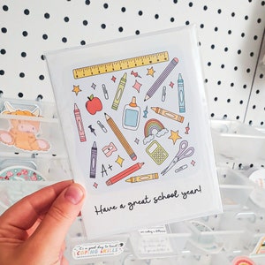 Have A Great School Year Teacher Card, Teacher Gift, Thank You Teacher ...