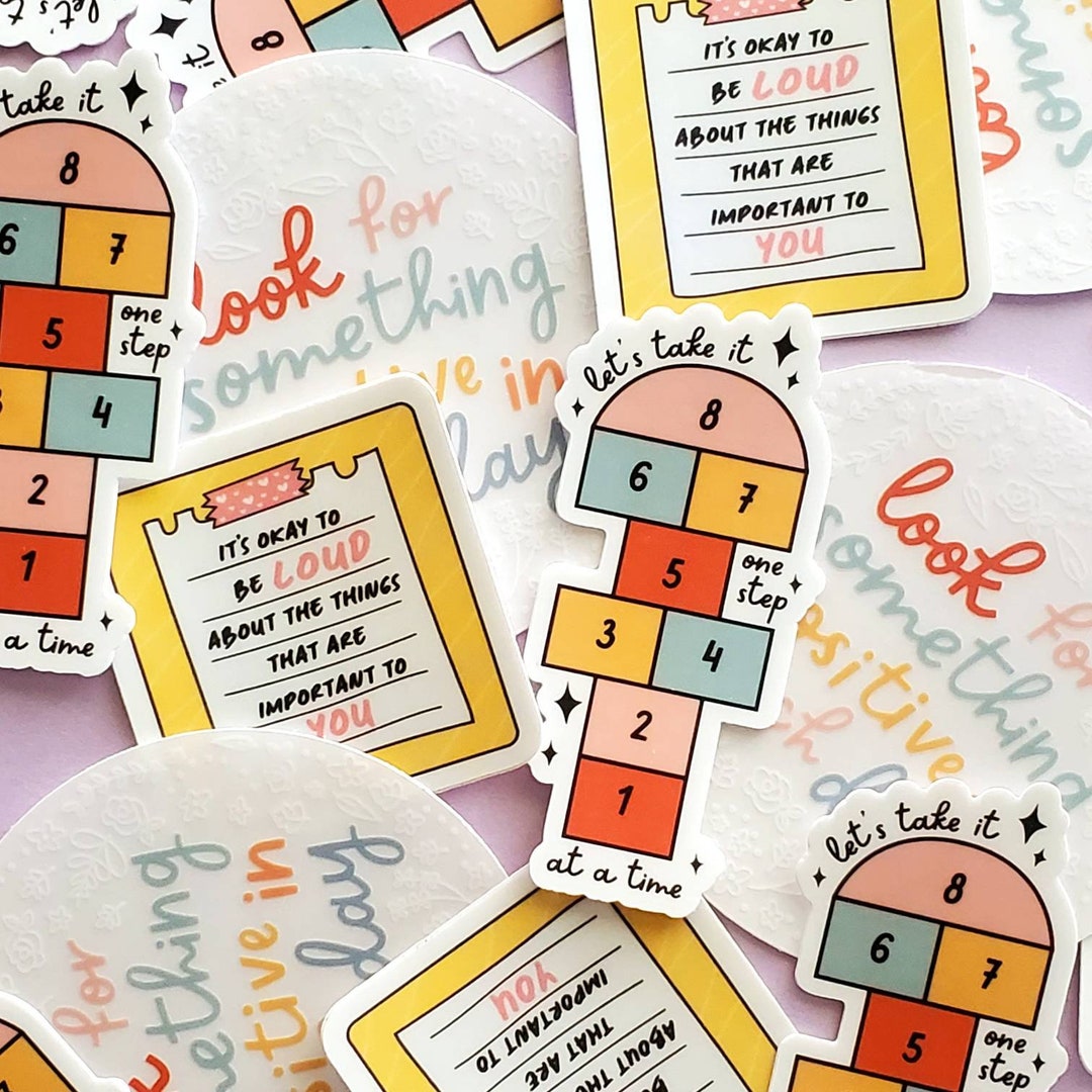 You Pick Positive Sticker Bundle, Mental Health Sticker, Motivational ...
