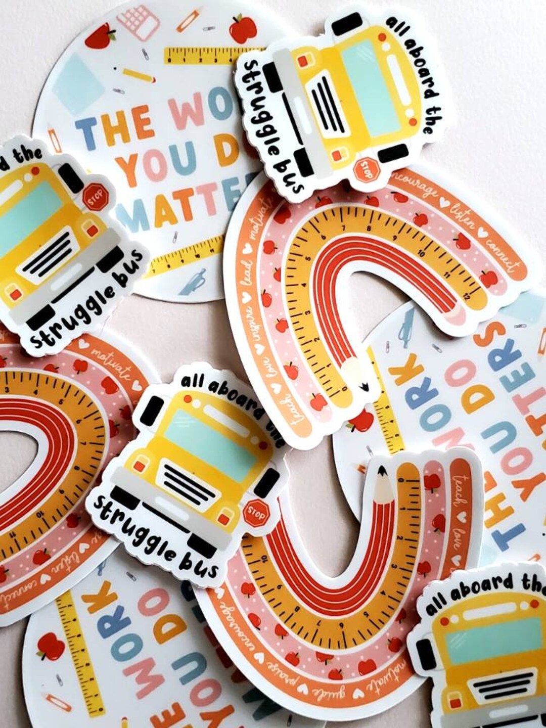 Teacher 6-piece Sticker Bundle Classroom Gift Educator - Etsy