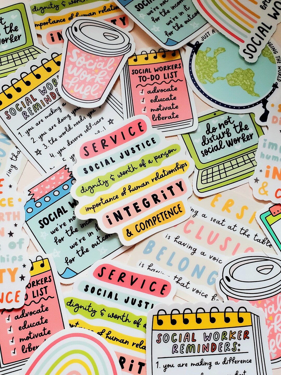 You Pick Social Work Sticker Bundle, LCSW Gift, Graduation Gift, Future ...