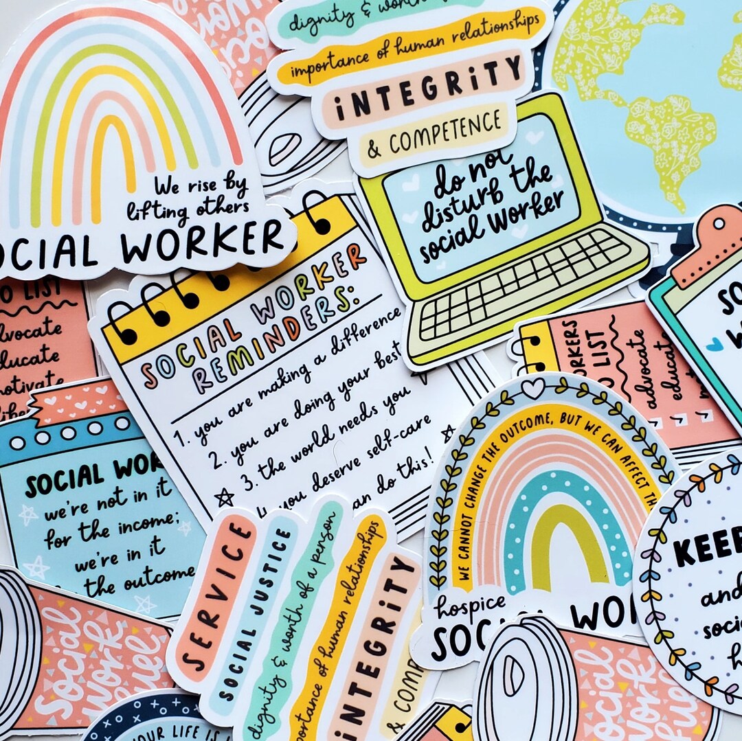 You Pick Social Work Sticker Bundle LCSW Gift Graduation - Etsy