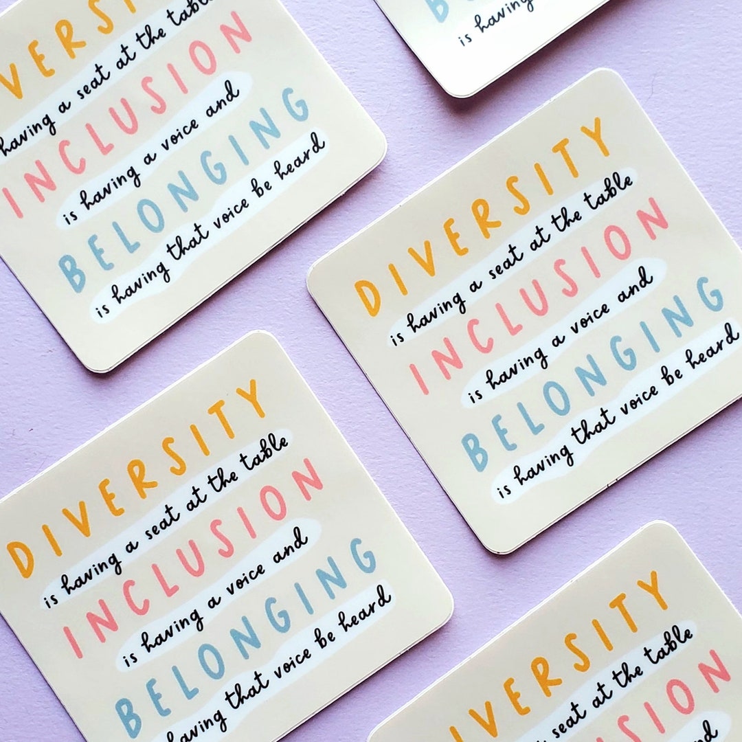 Social Work Diversity Sticker Social Justice Decal Inclusion - Etsy