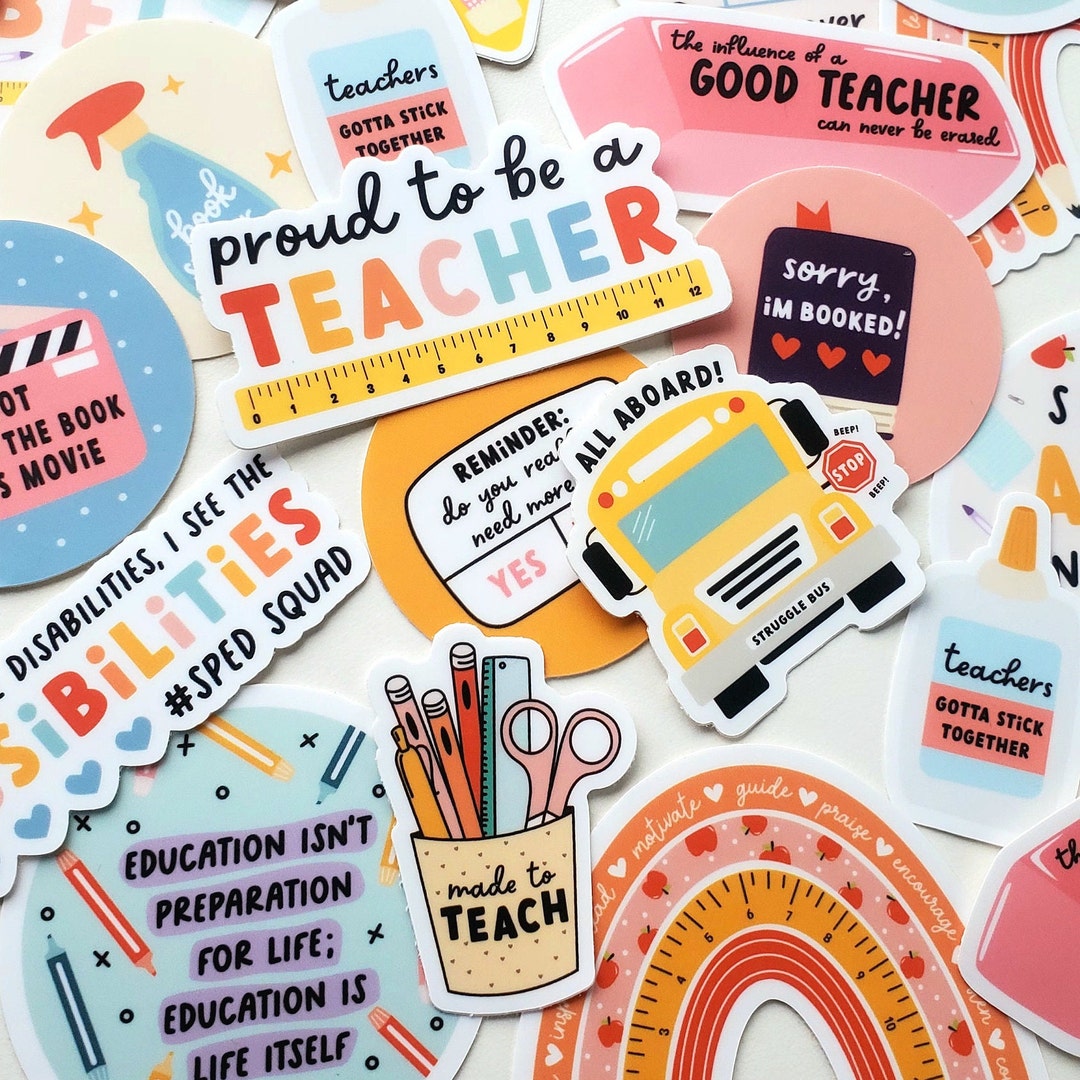 You Pick Teacher Sticker Bundle Teacher Appreciation Sticker - Etsy