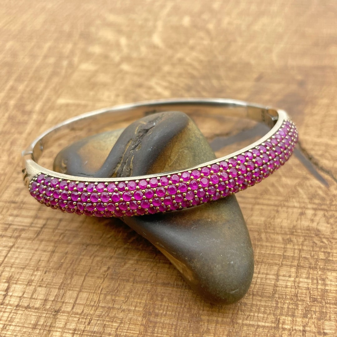 Women Ruby Bracelet Pink Ruby Bracelet Women Pink Little - Etsy
